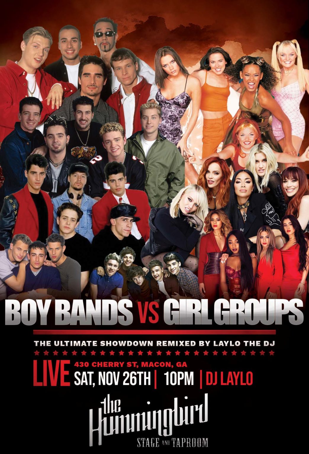Boys Bands vs. Girl Groups feat. LAYLO live at The Hummingbird - The ...